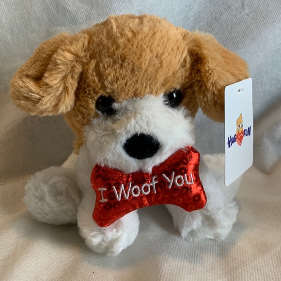 Hug Fun | Toys | 35 Hug Fun I Woof You Puppy Plush 7 Stuffed Animal ...